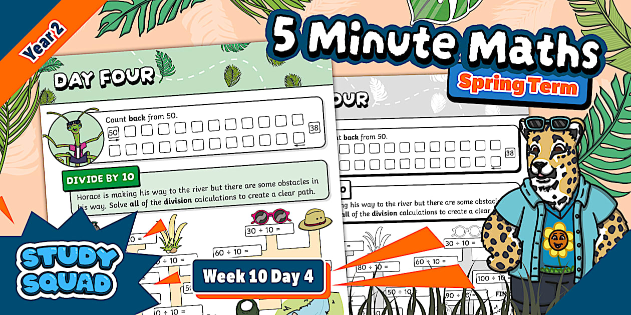 👉 Study Squad 5 Minute Maths - Year 2 Spring - Week 10 Day 4