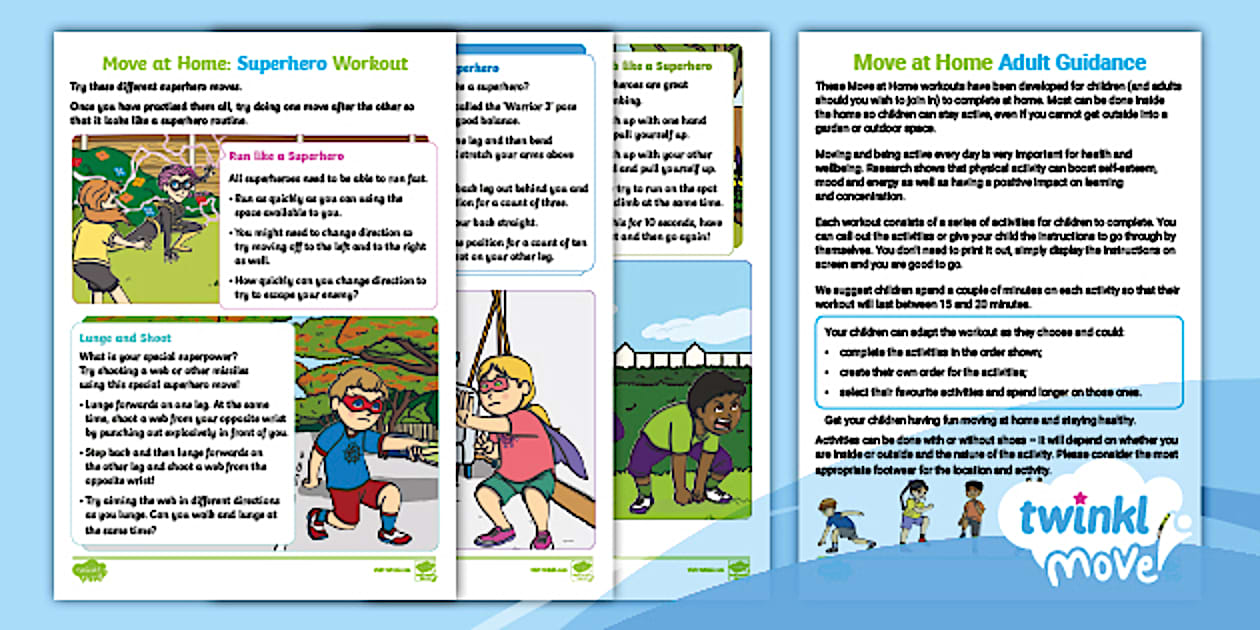 KS1 How To Exercise At Home: Hero Workout