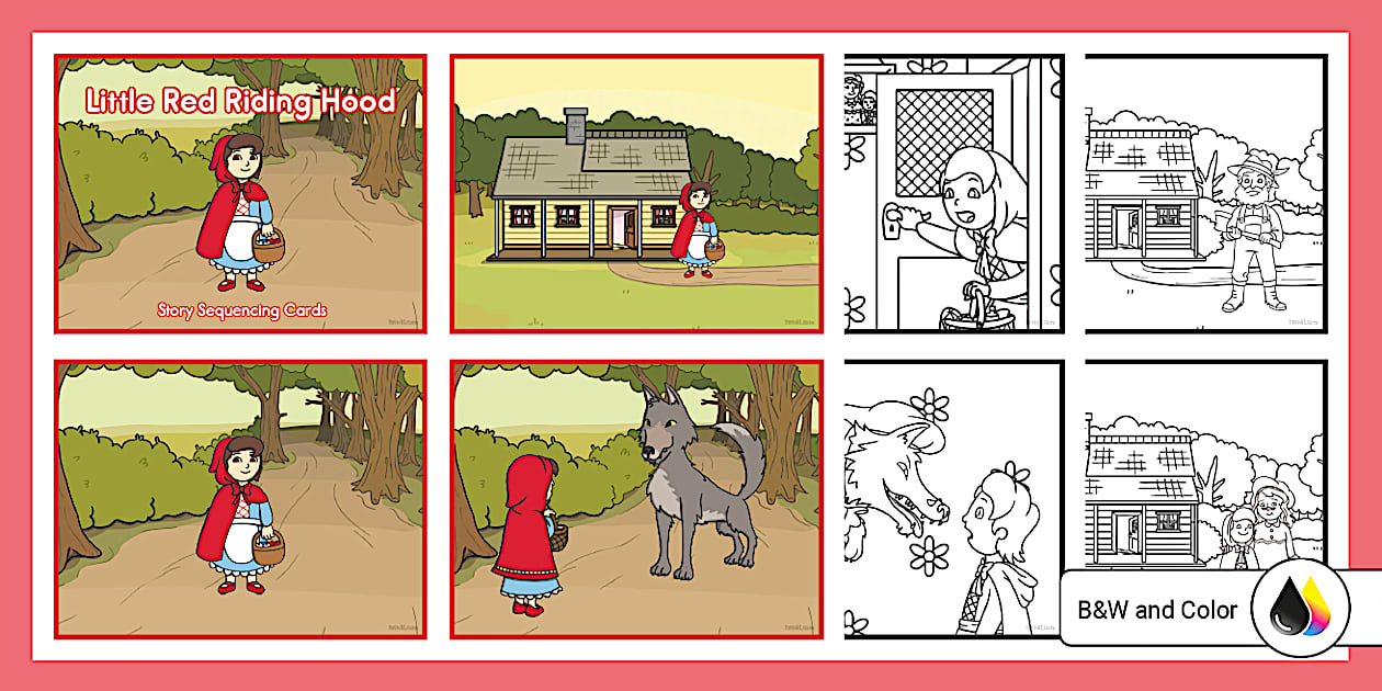 Little Red Riding Hood Story Sequencing Cards (teacher made)