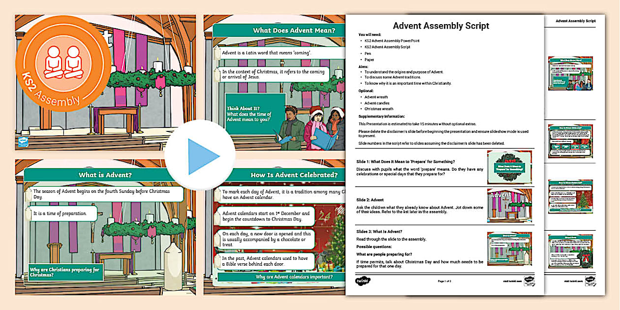 Advent Assembly Pack | Twinkl Learning Resources - Twinkl
