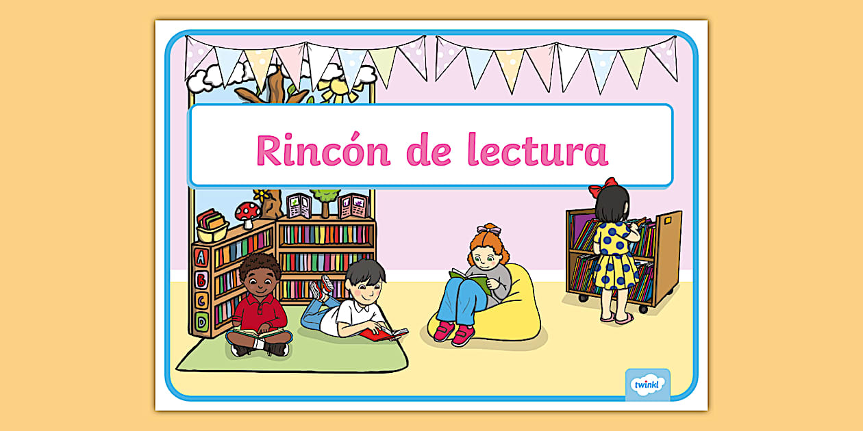 Cartel: Rincón de lectura | Twinkl - Twinkl