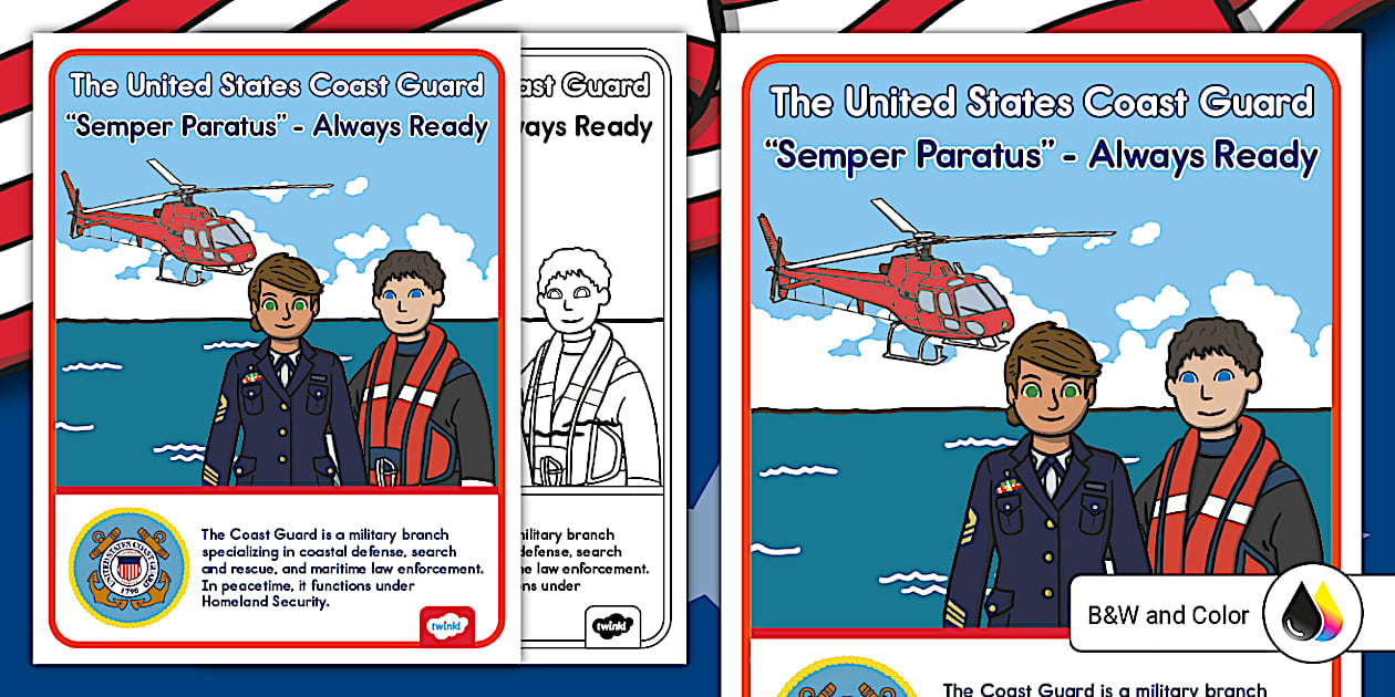 The United States Coast Guard Poster (professor feito)