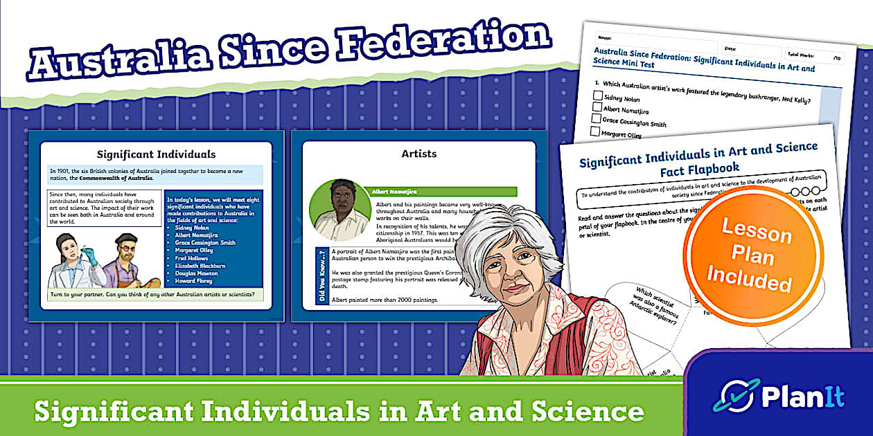 Y6 HASS History Australia Lesson 6 Individuals Art Science