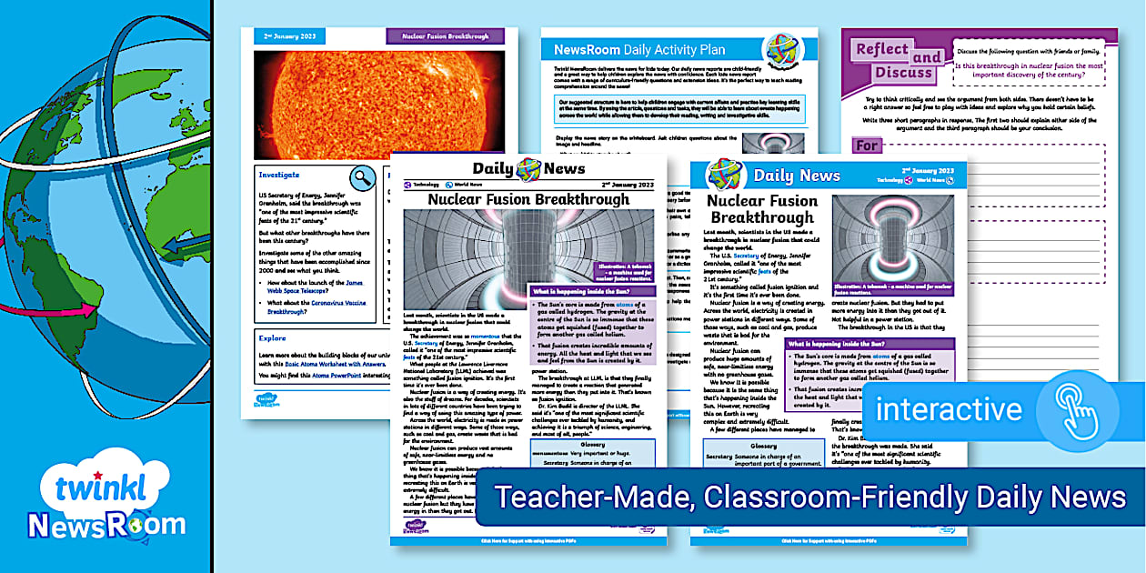 Nuclear Fusion Energy Breakthrough | Twinkl Resources