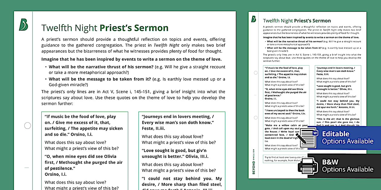 Love in Twelfth Night | GCSE Shakespeare | Beyond English