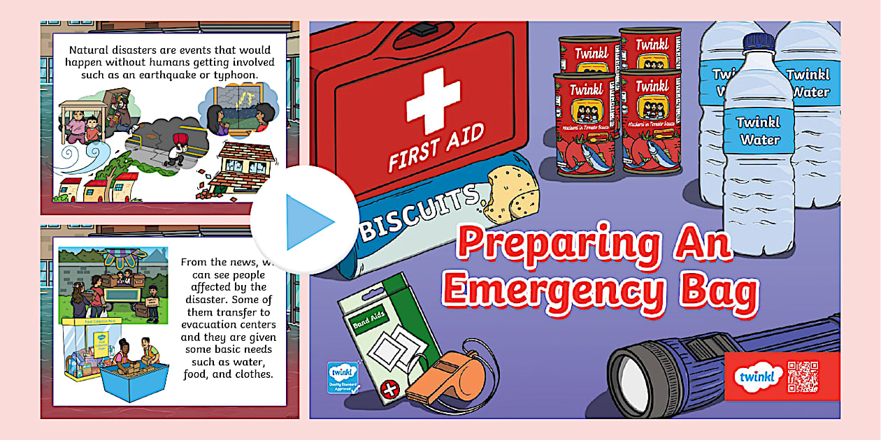 Preparing An Emergency Bag PowerPoint | Philippines | Twinkl