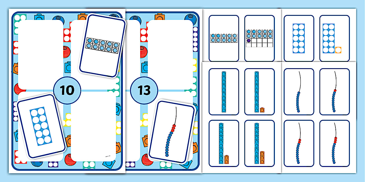 👉 Sorting Number Representations 10-13 Activity - Twinkl
