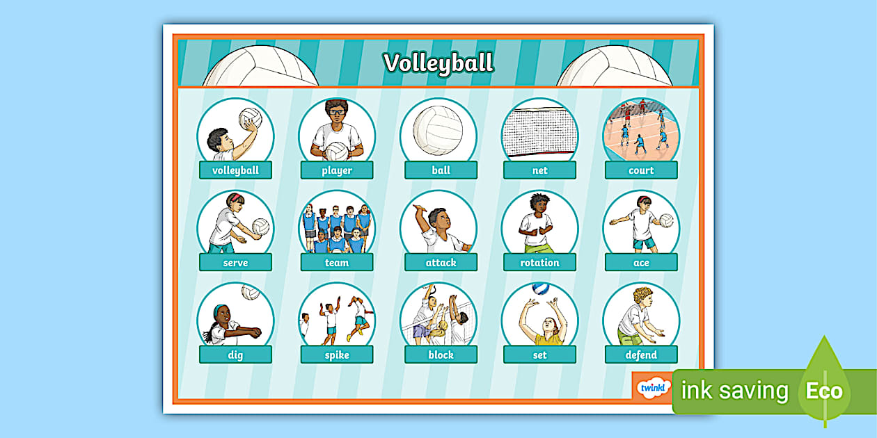 Volleyball Word Mat