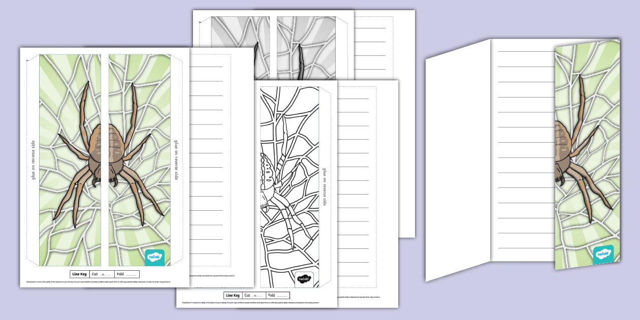 * NEW * Spider Folding Writing Template - Twinkl Writing