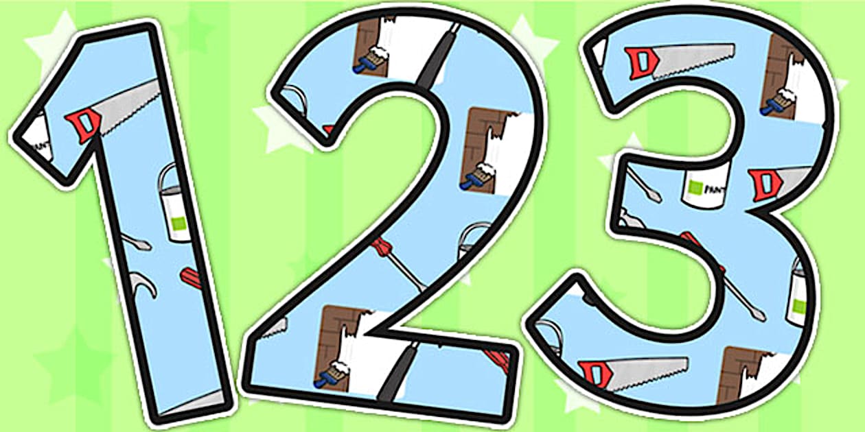 👉 Workshop Area Themed Display Numbers (teacher made)