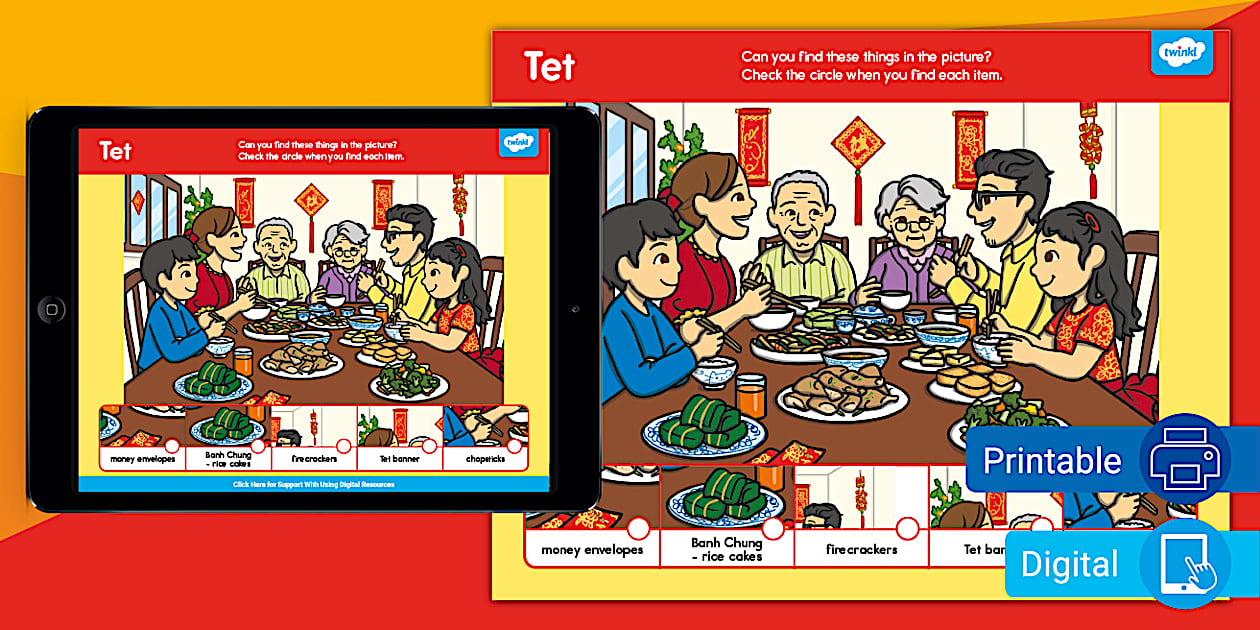 Tet Can You Find Activity | Vietnamese New Year | Twinkl