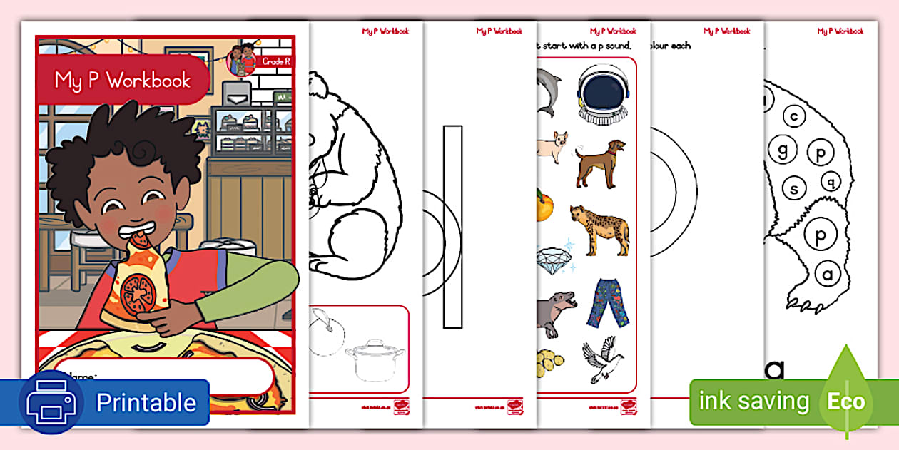 Gr. R Phonics Workbook Letter P (teacher made) - Twinkl