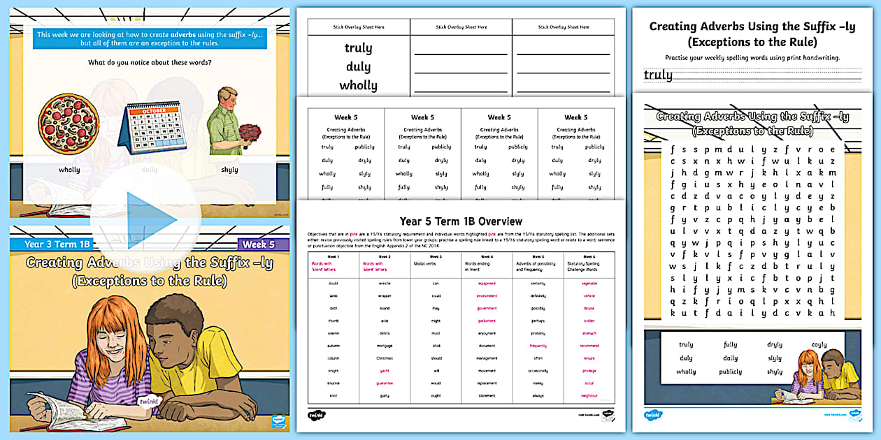Year 3 Term 1B Week 5 Spelling Pack (teacher made) - Twinkl