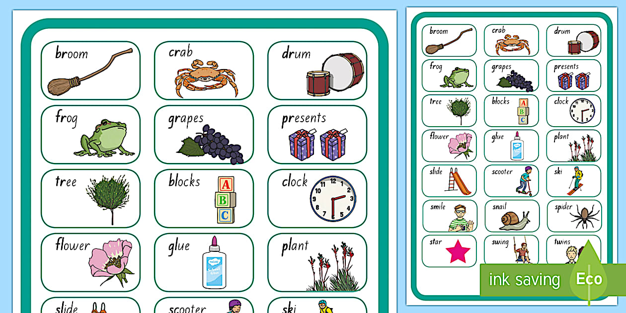 Initial Blends A4 Display Poster (teacher made) - Twinkl