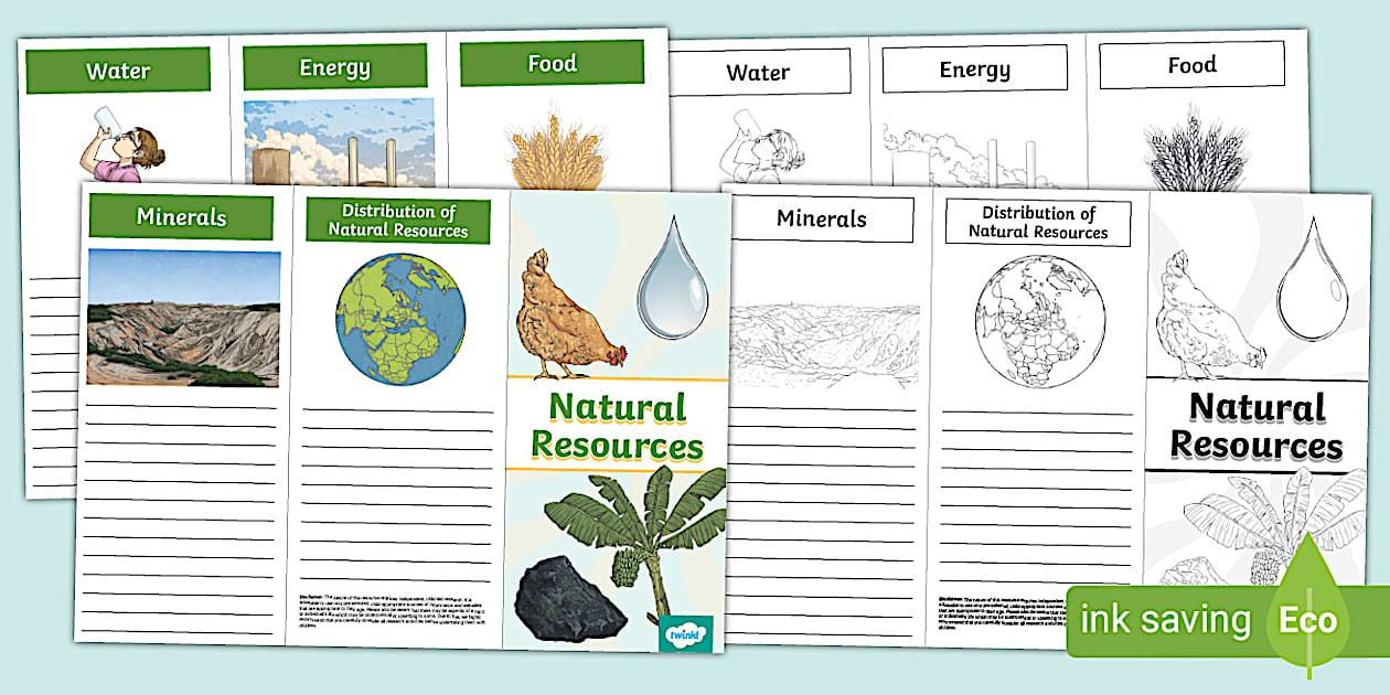 Natural Resources Leaflet Template (teacher made) - Twinkl