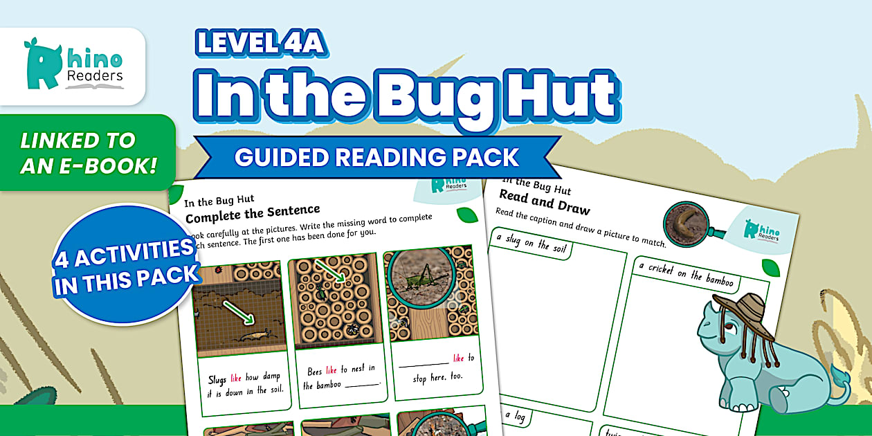 Level 4a In the Bug Hut Guided Reading Pack