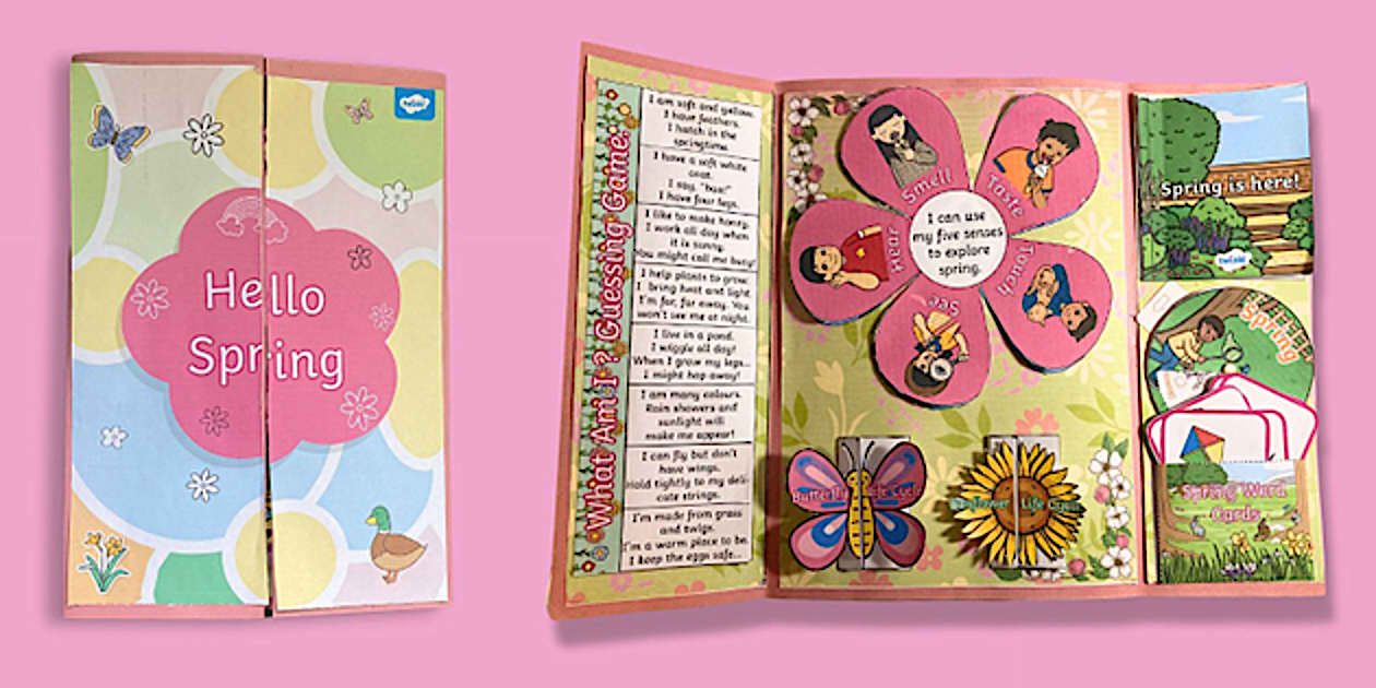 Spring is Here Lapbook (teacher made) - Twinkl