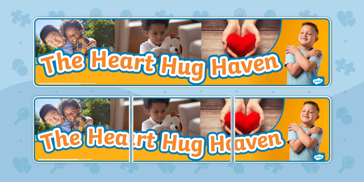 The Heart Hug Haven Display Banner (teacher made) - Twinkl