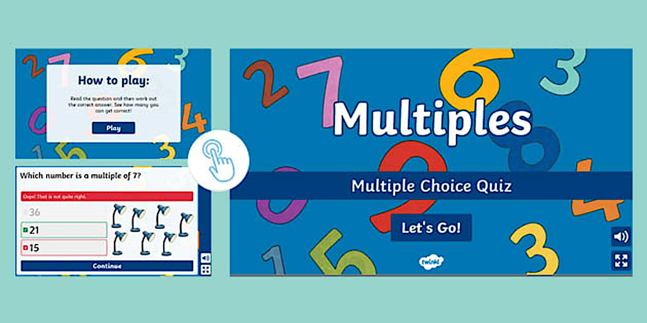 Multiples Interactive Multiple Choice Quiz (teacher made)