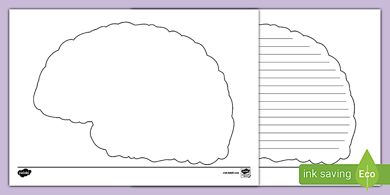 Brain Writing Template (teacher made) - Twinkl