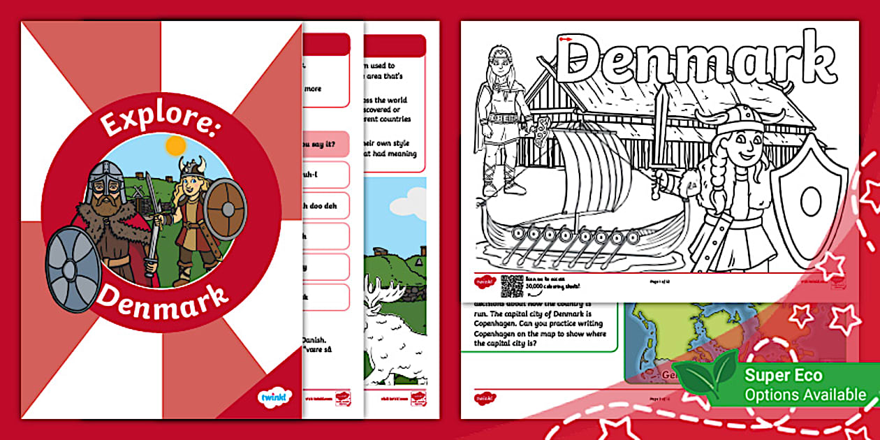 Explore: Denmark Activity Booklet (teacher made) - Twinkl