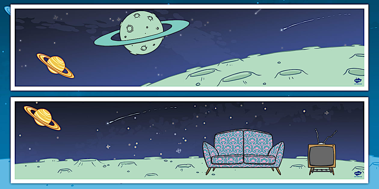 The Best Dress Ever Space Small World Backgrounds - Twinkl