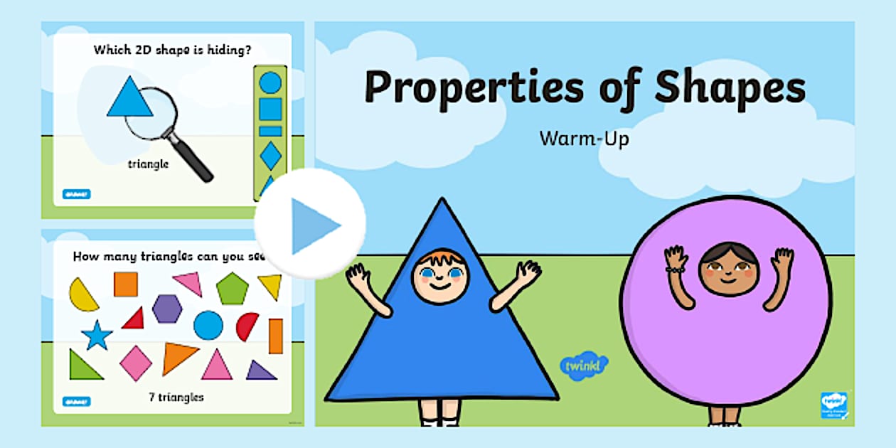 Year 1 Properties of Shape and Objects Maths Presentation