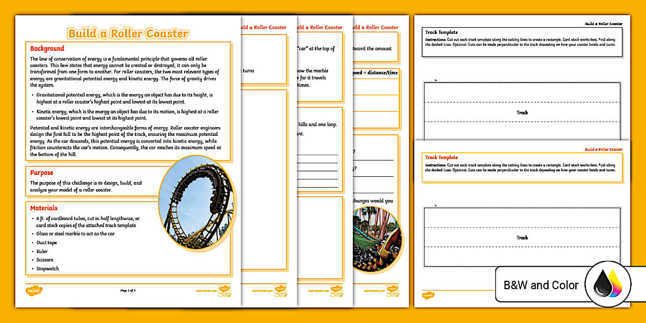 How Do You Make a Paper Roller Coaster | Twinkl USA - Twinkl