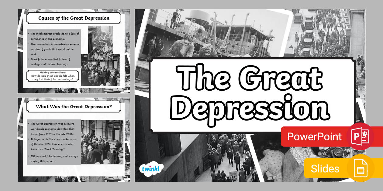 Great Depression PowerPoint & Google Slides for 6th-8th Grade