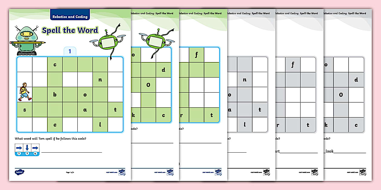 Robotics and Coding - Spell the Words (professor feito)