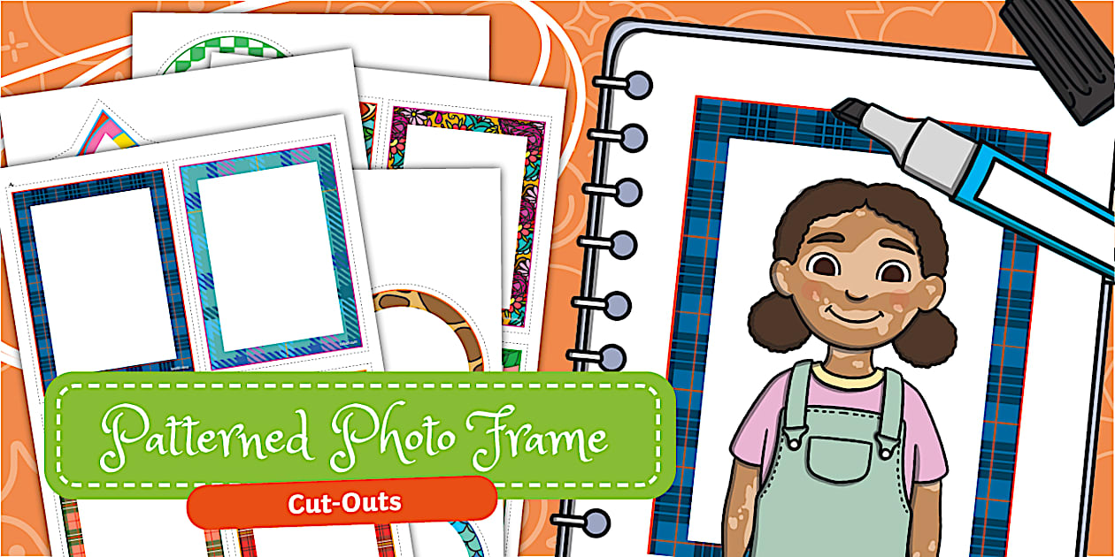 Patterned Photo Frame Cut-outs