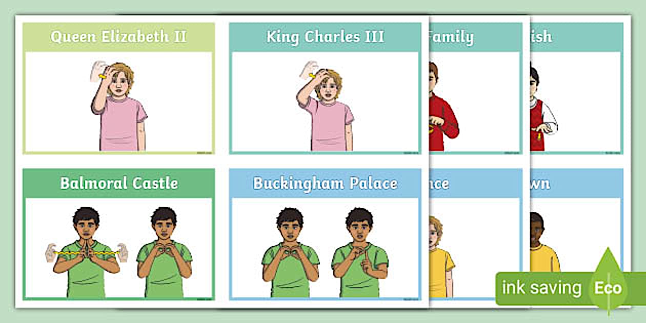 BSL Royal Family Flashcards | Twinkl BSL - Twinkl