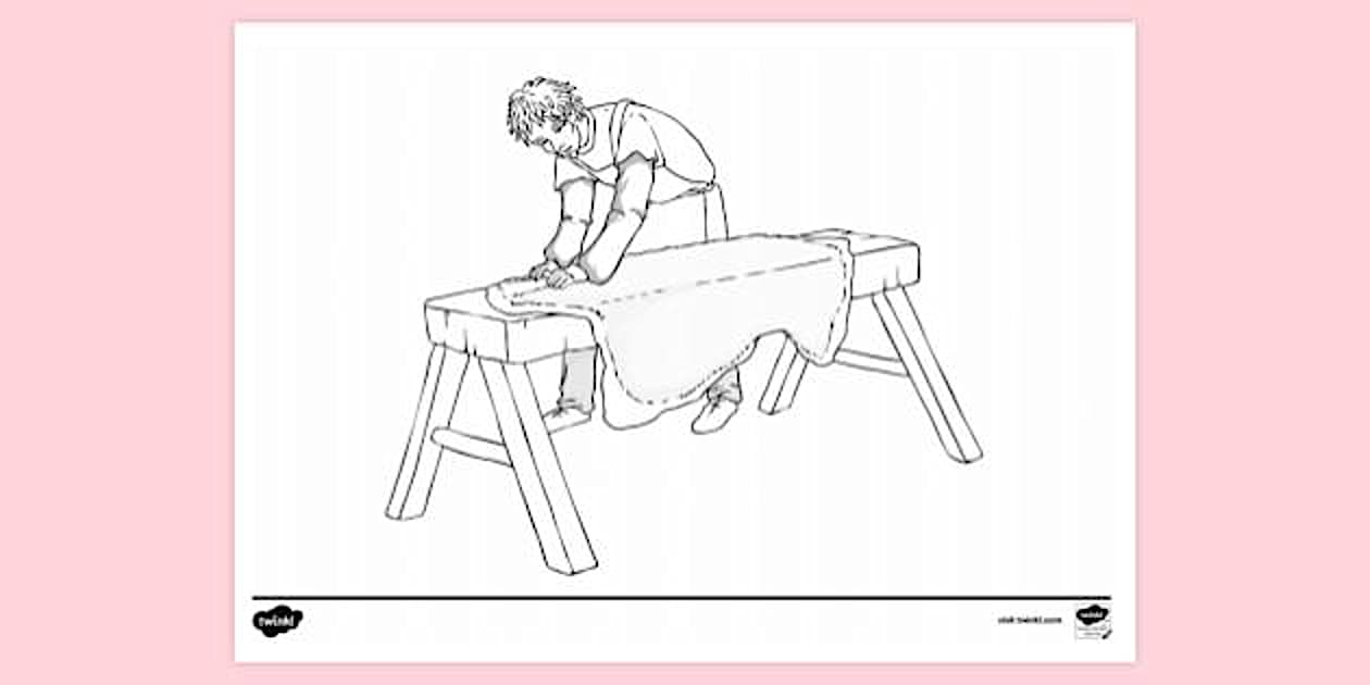 Saxon Tanner Colouring Sheet | Colouring Sheets | Twinkl