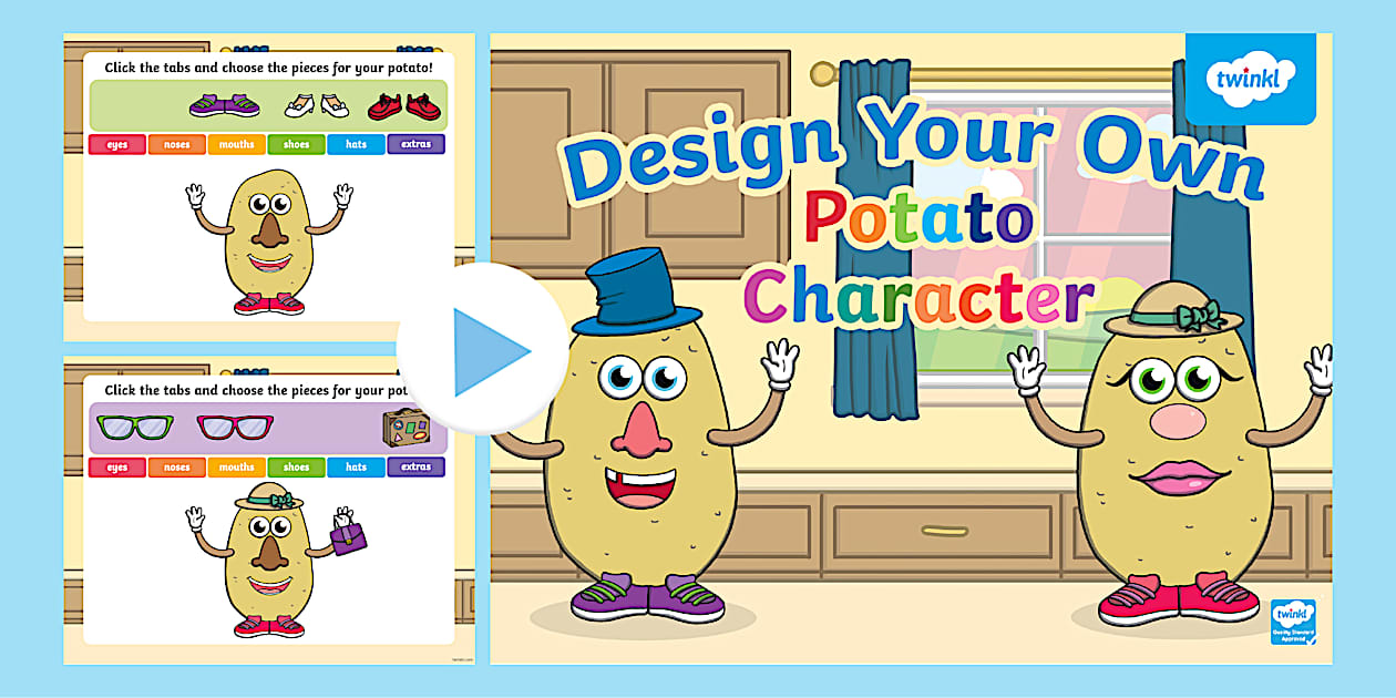 Design Your Own Potato Character PowerPoint - - Twinkl
