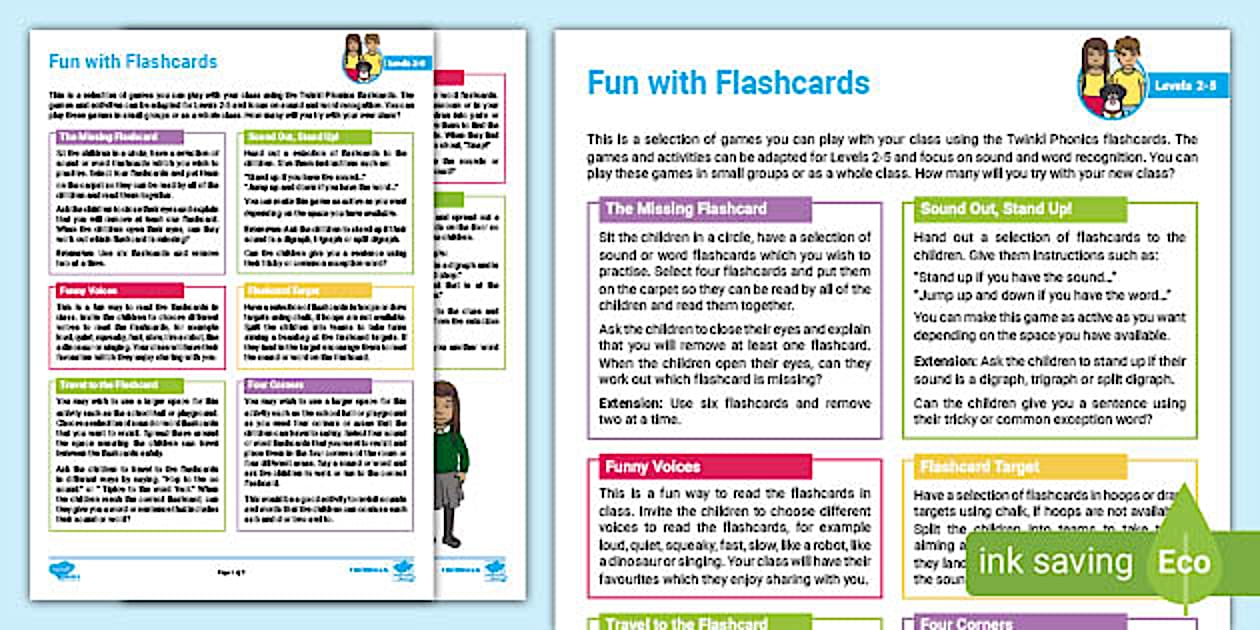 Back to School Fun with Flashcards (teacher made) - Twinkl