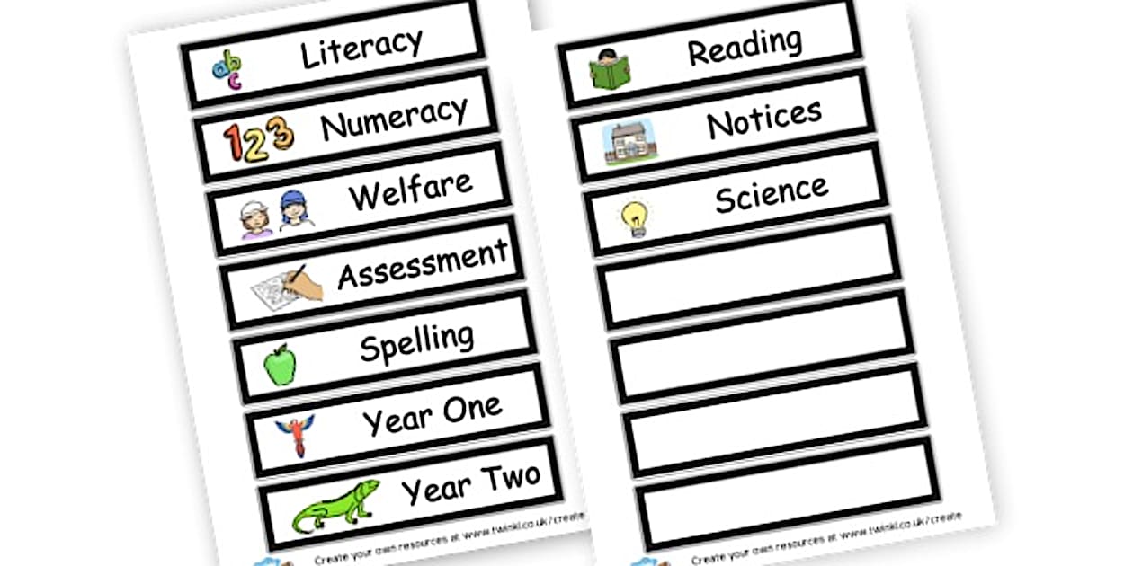 Book Box Labels (teacher made) - Twinkl