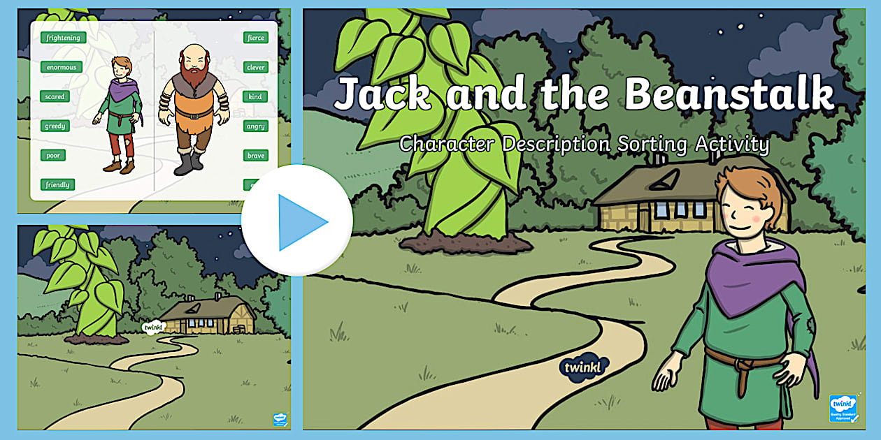Jack and the Beanstalk Character Description - KS1 resource