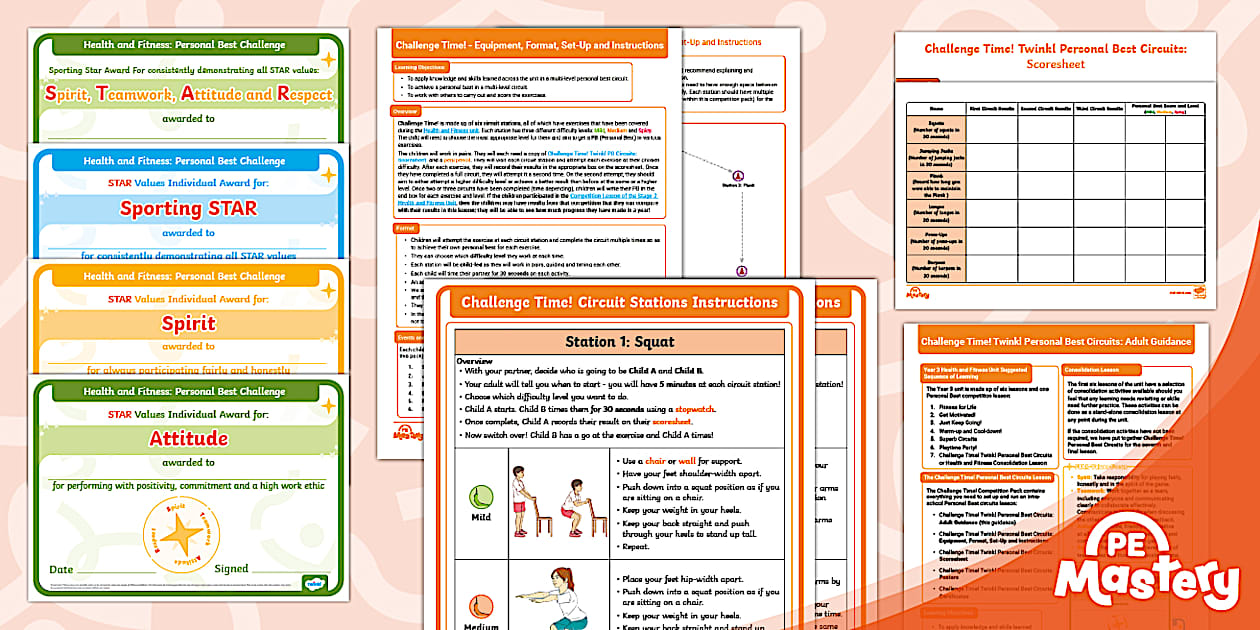 PE Mastery:Y4 Health and Fitness Personal Best Competition