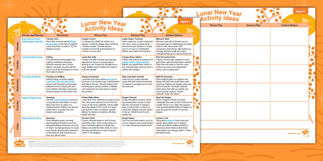 EYFS Baby Room Planning: Lunar New Year | Twinkl - Twinkl