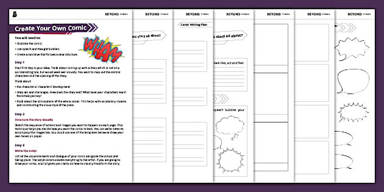 Create Your Own Comic Pack (teacher made) - Twinkl