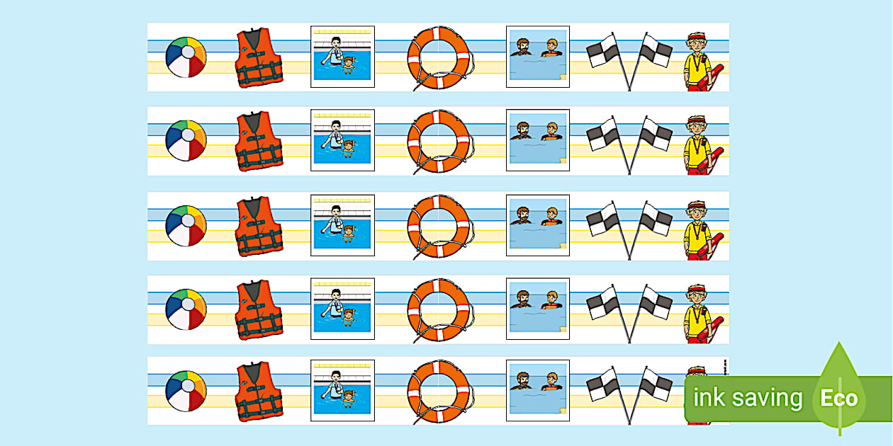 Water Safety Week (Display Borders) (Teacher-Made) - Twinkl