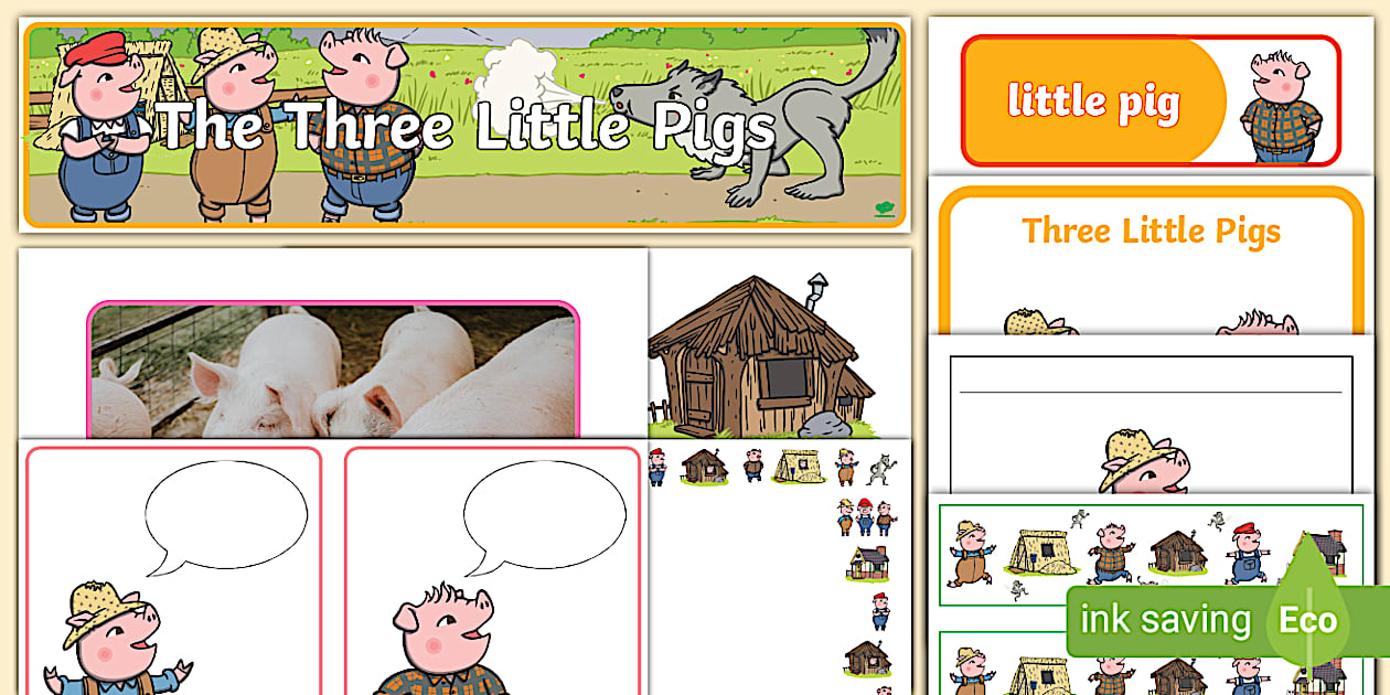 The Three Little Pigs Display Pack | Twinkl (teacher made)