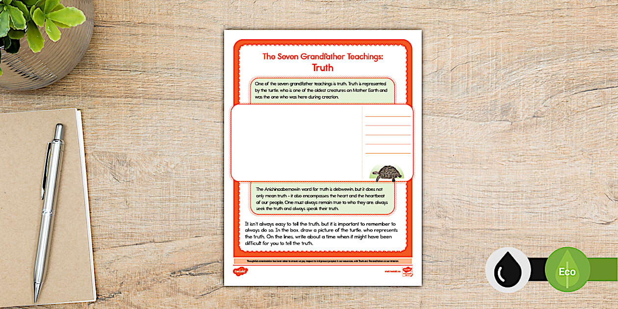 The seven grandfather teachings - truth - Twinkl The seven grandfather teachings - truth - Twinkl
