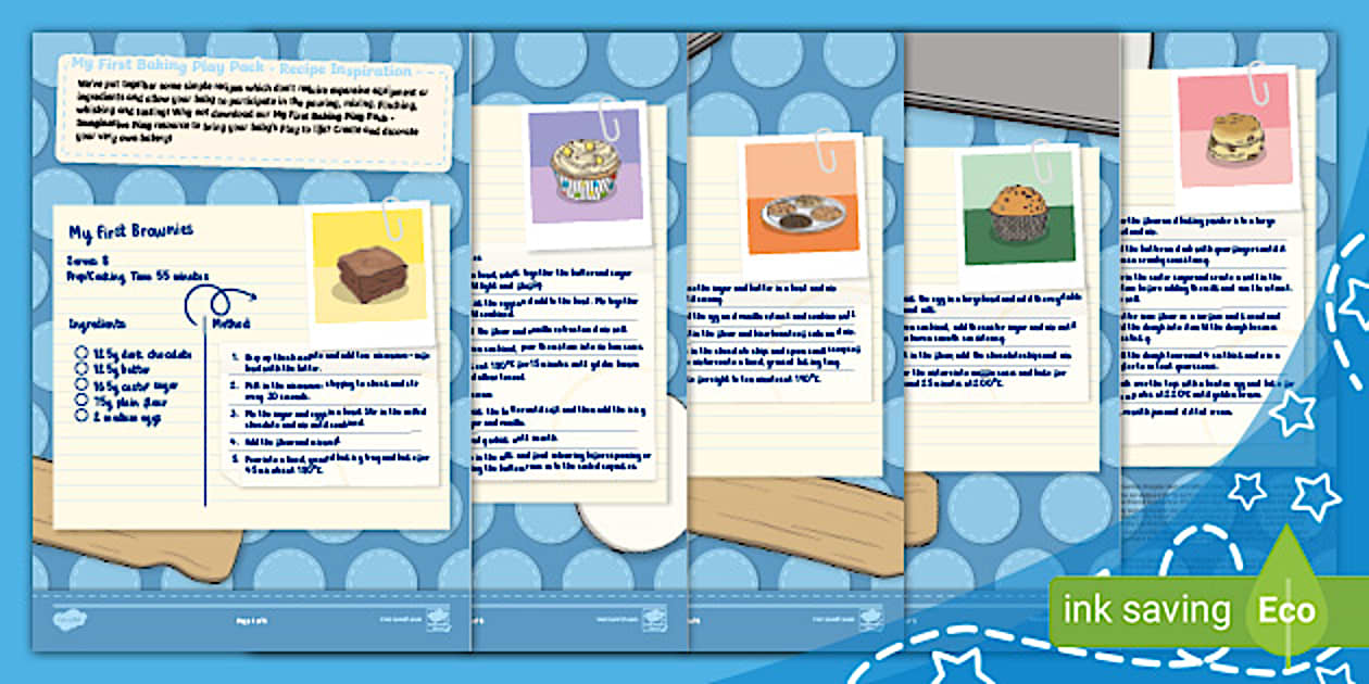 My First Baking Play Pack - Recipe Inspiration - Twinkl