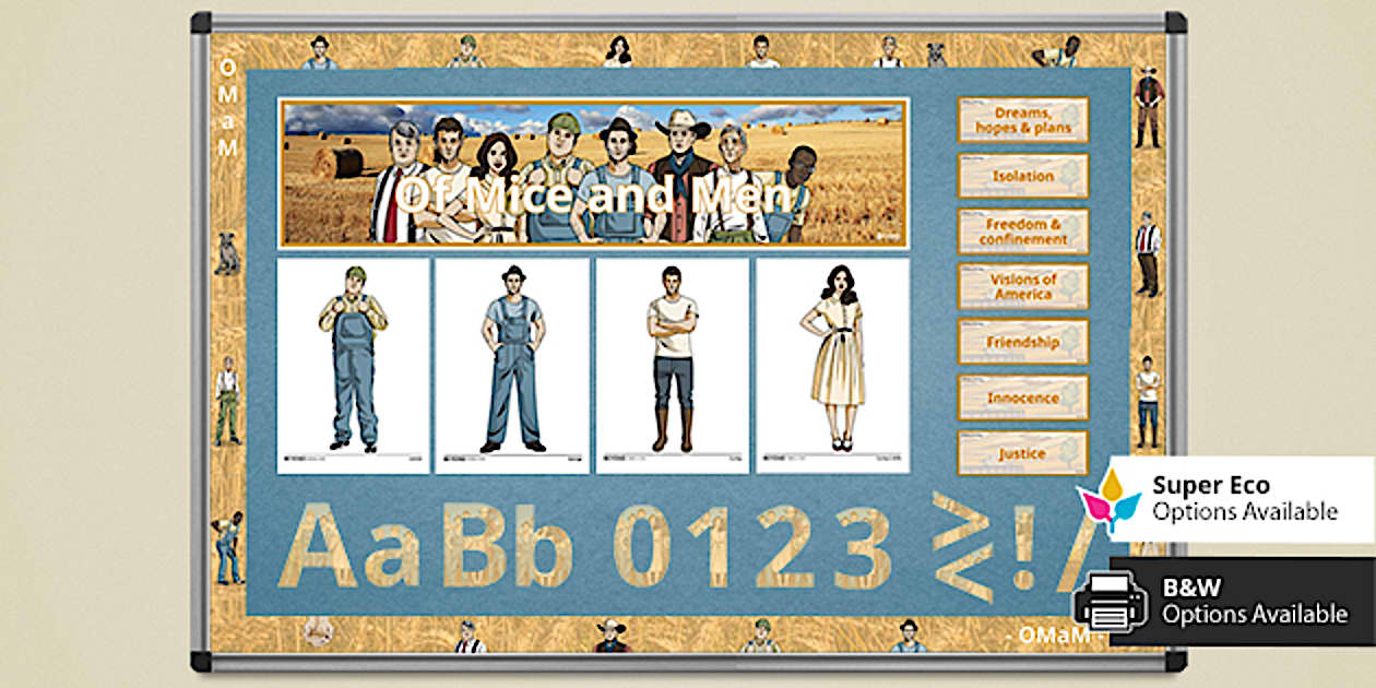 Of Mice and Men Display Pack | KS3 English | Beyond - Twinkl