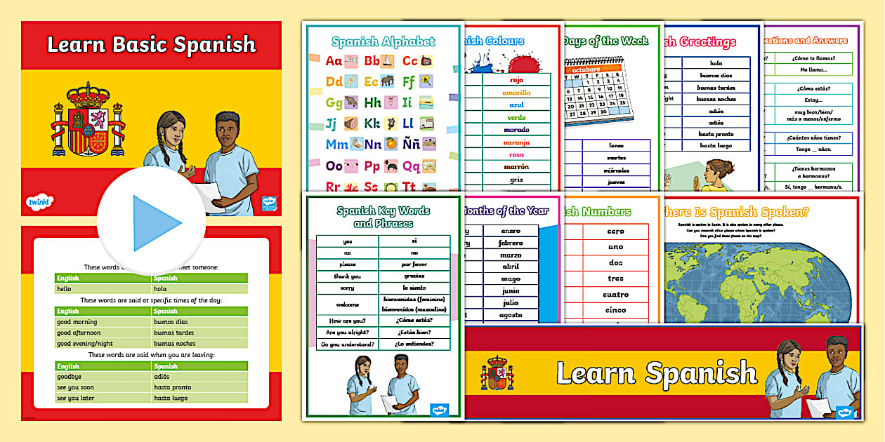 Spanish Language Resource Pack (teacher made) - Twinkl