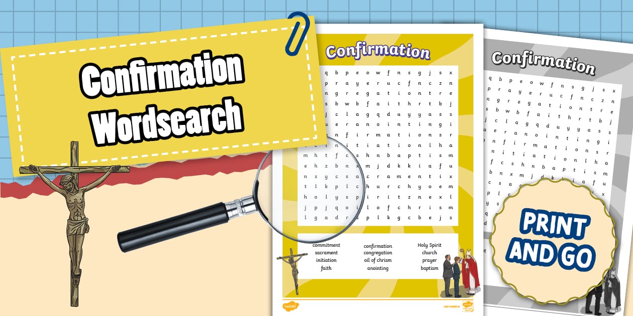 * NEW * Confirmation Word Search