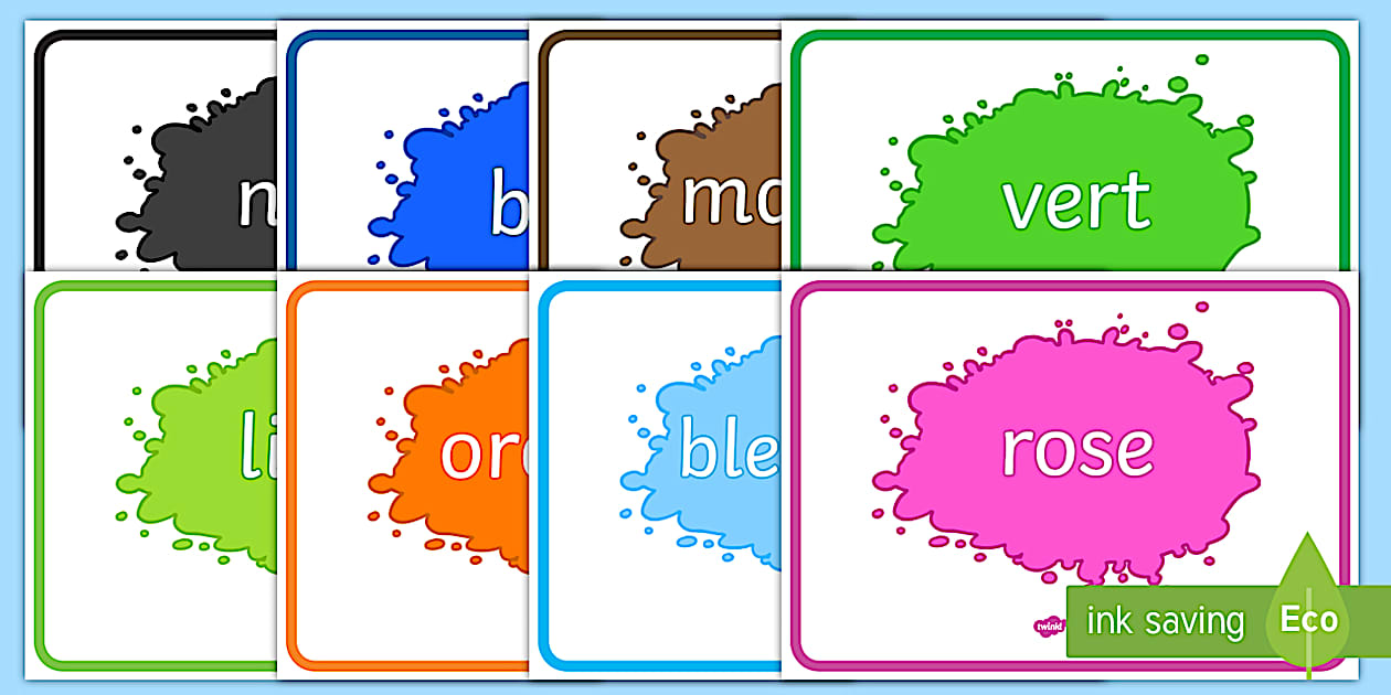 Affiches sur les couleurs (l'enseignant a fait) - Twinkl