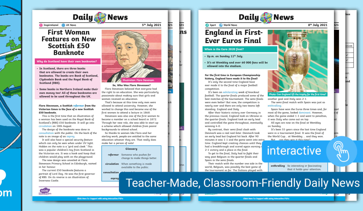 Weekly Comprehension Pack - Twinkl NewsRoom - Twinkl