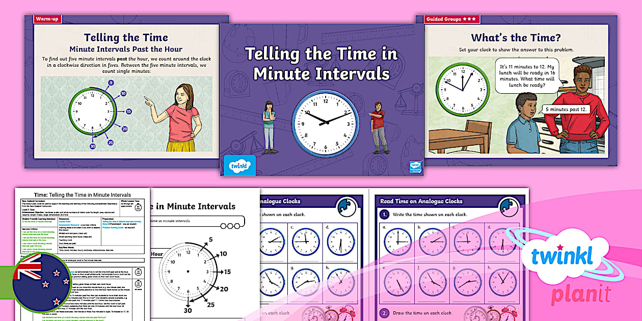Level 3 Time: Read Time on Analogue Clocks Lesson 2 - Twinkl